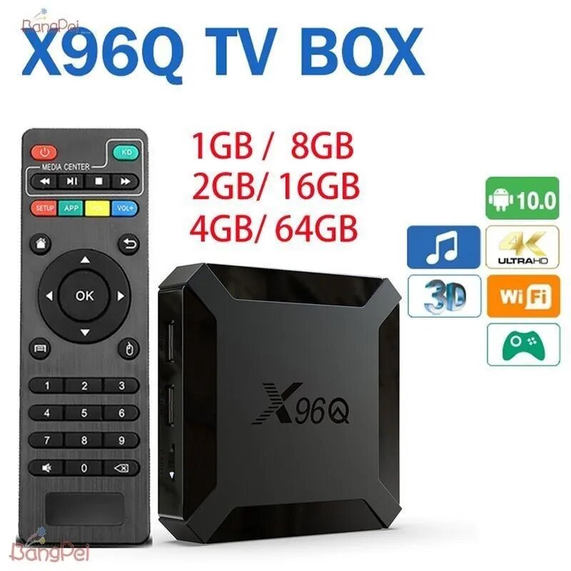 X96Q Смарт ТВ приставка 1/8 Гб Караоке система