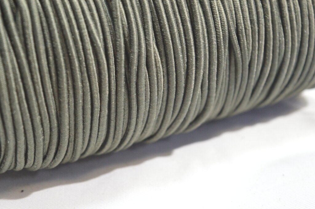 Резинка шляпная 2,5 мм №328 олива (уп. 5 +-0,5 м) ProKnopka
