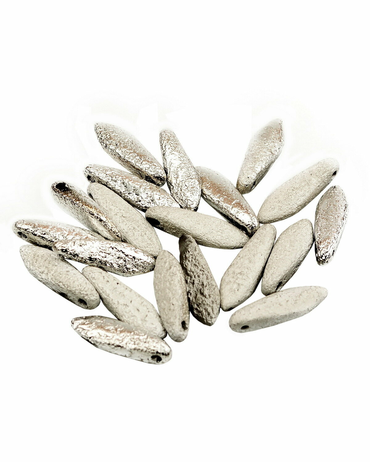 Стеклянные чешские бусины, Glass Dagger, 5х16 мм, цвет Crystal Etched Labrador Full, 20 шт.