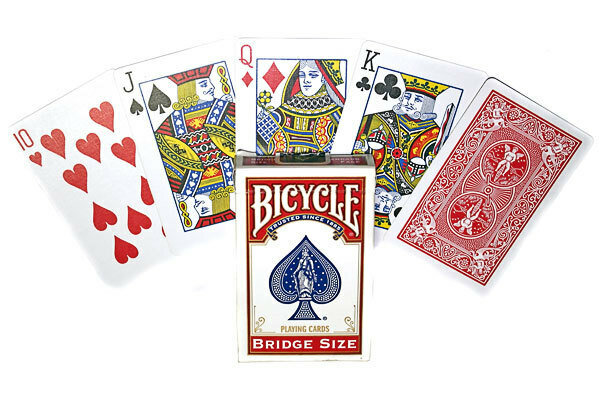 Игральные карты Bicycle Bridge, коллекционные, для фокусов, пластик, 57х90 мм