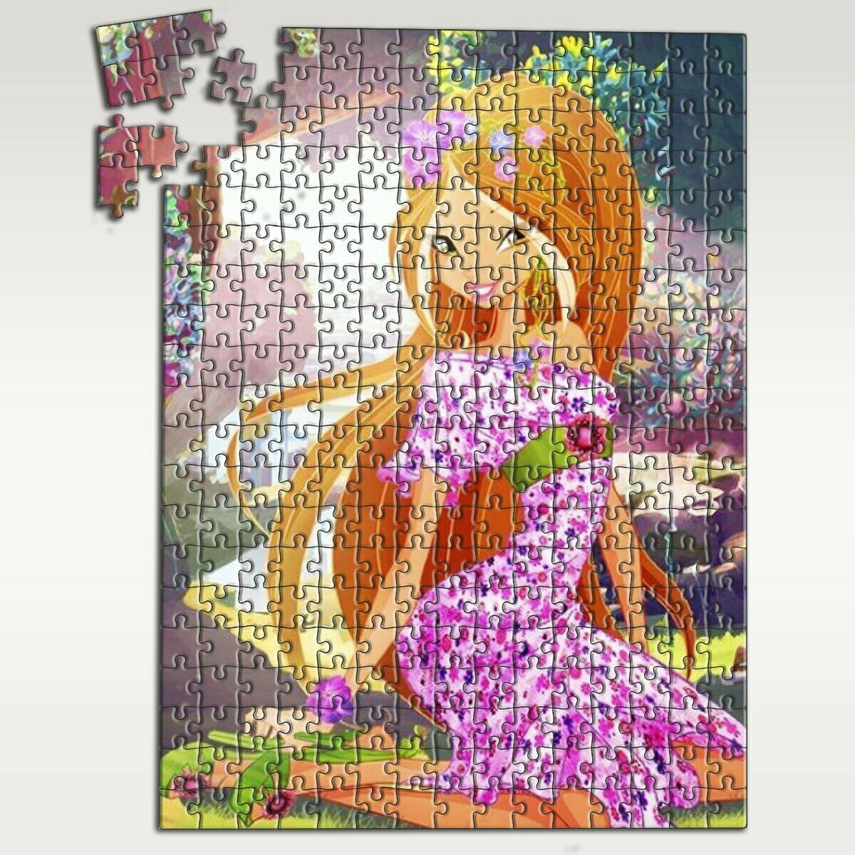 Пазл картонный А3: модель Феи Винкс Winx Флора для детей - 707 П