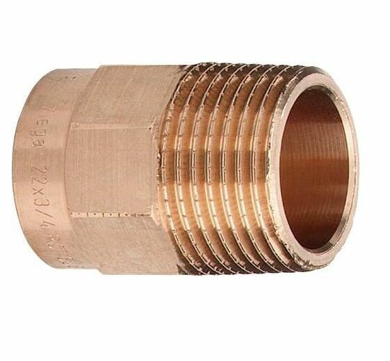 Переходник 15-3/4", Viega R4, 94243G, пайка-резьба наружная, бронза, 10 штук