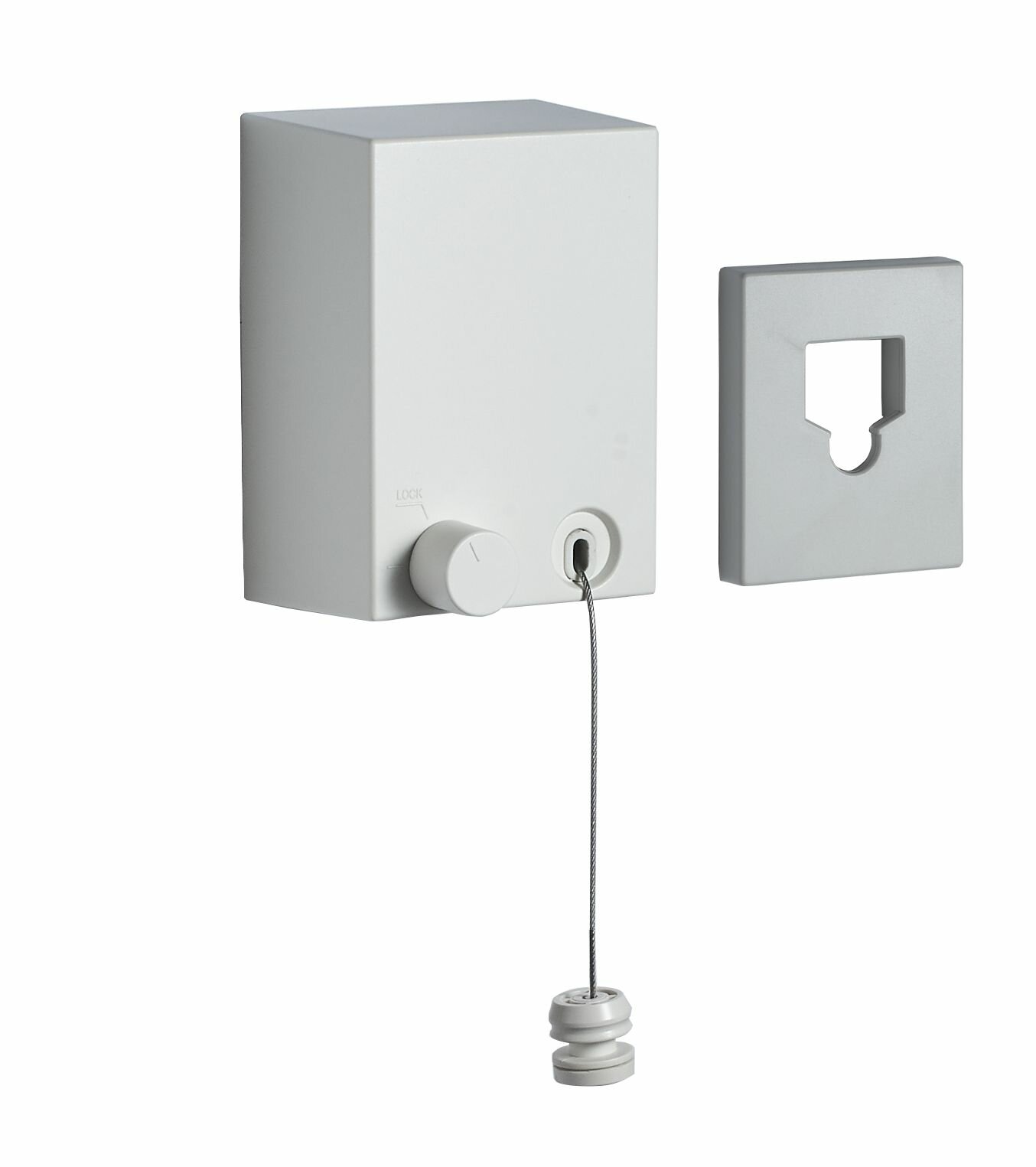 Навесная сушилка для белья, выдвижная, настенная 420 см х 8 см, HAIBA, белая