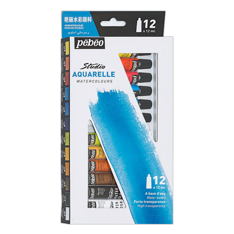 "PEBEO" набор Studio Aquarelle 12 цв. 12 мл 668400