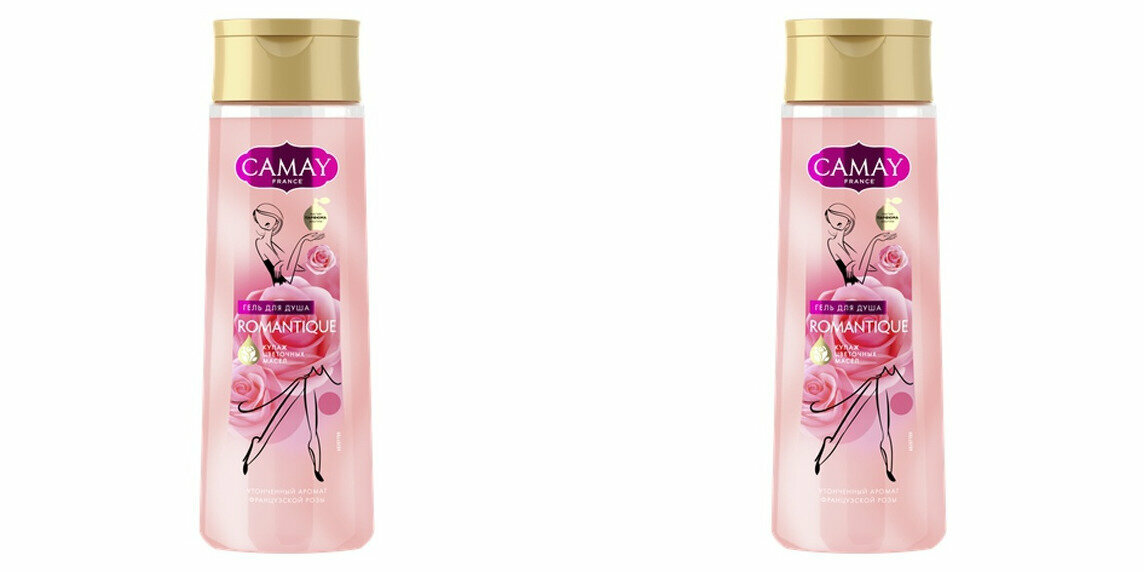 Гель для душа Camay, French Romantique Романтик, 250 мл, 2 шт