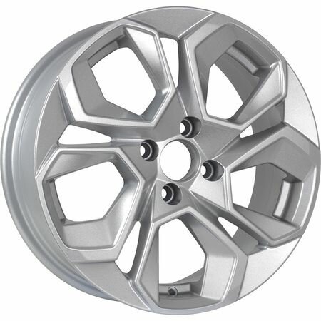 Колесный литой диск KDW KD1620 R16x6.5 4x100 ET45 CB60.1 Silver_Painted