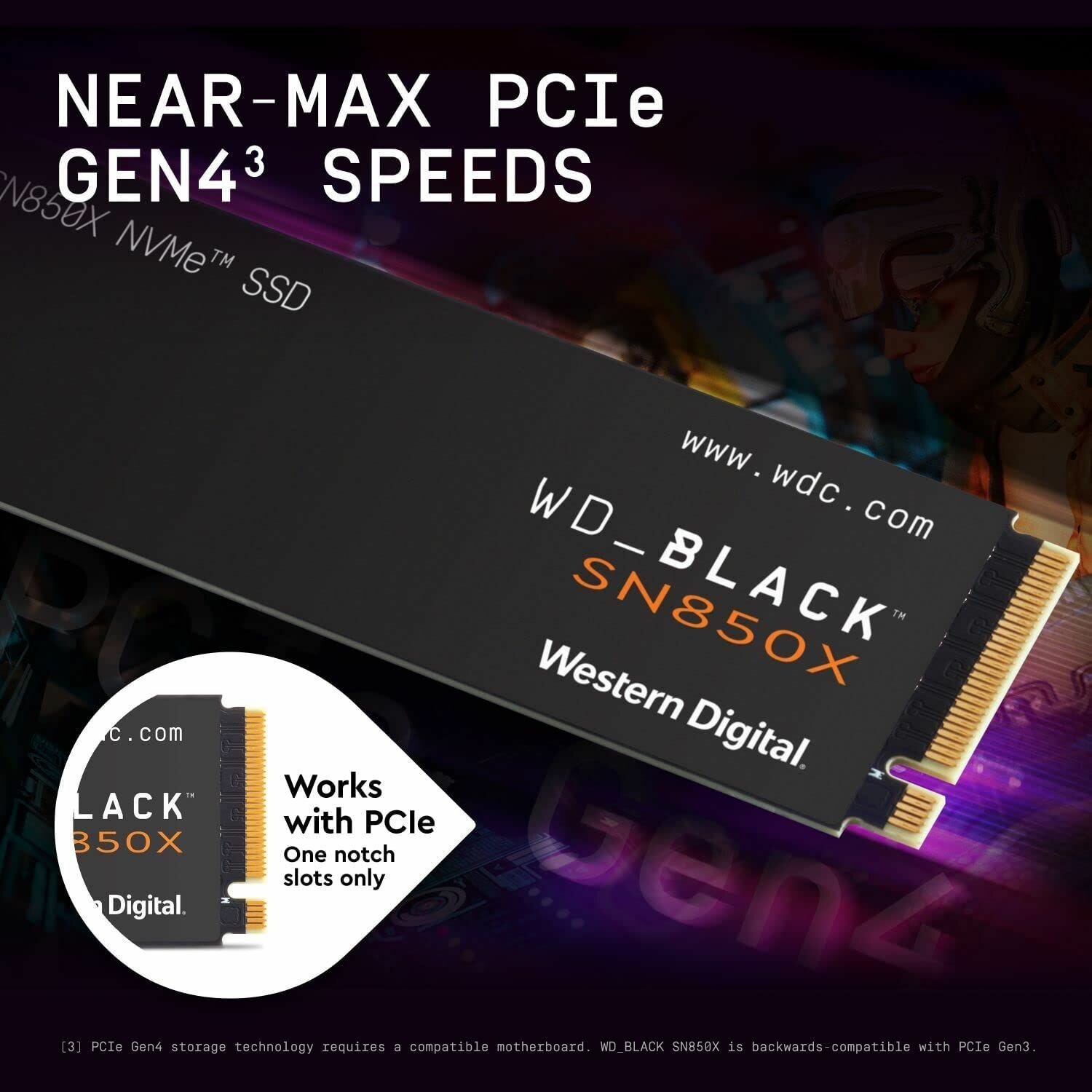 Жесткий диск SSD WD_Black SN850X 1TB, M.2 2280 (WDS100T2X0E)