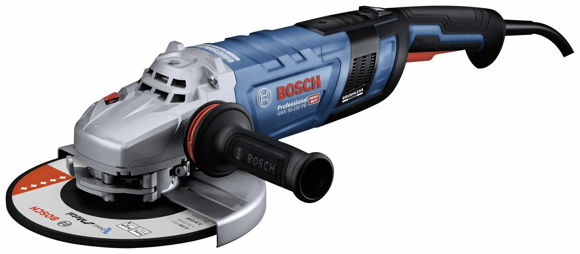 Бесщёточная УШМ 2,8 кВт Bosch GWS 30-230 PB 06018G1100