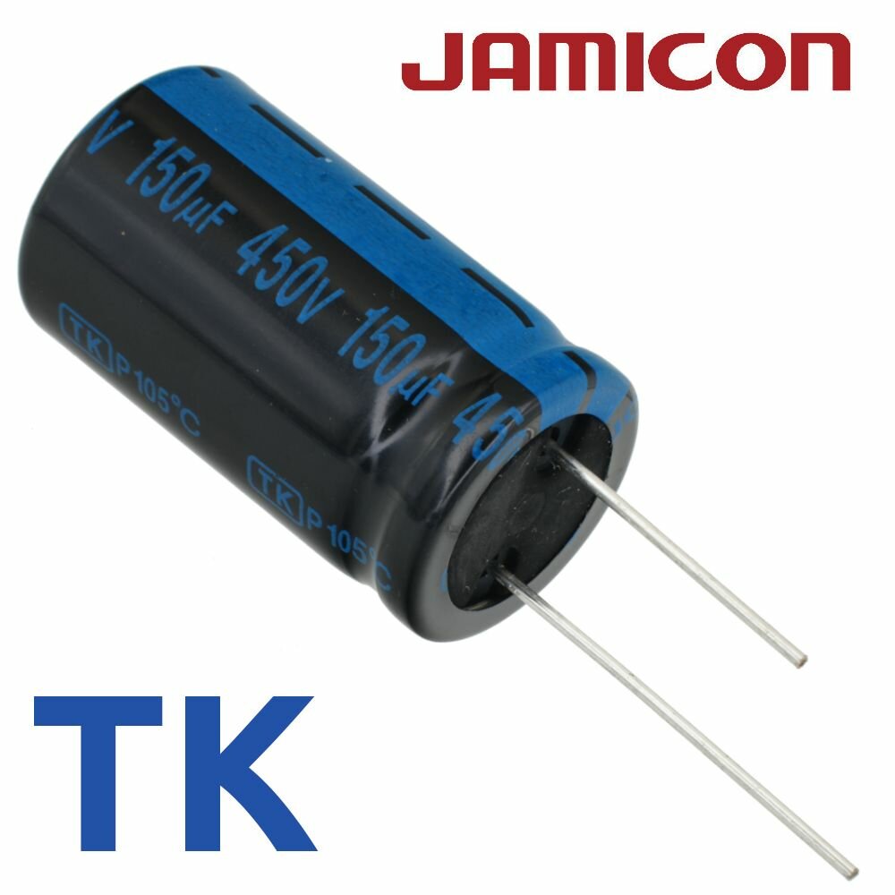 150мкФ 450В / TK / 22x40 / 105 С / конденсатор электролитический (2шт)