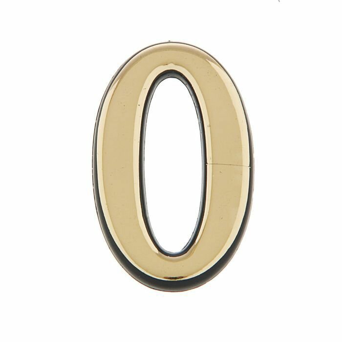 Дверной номер Чибис №0 самоклеящийся золотистый