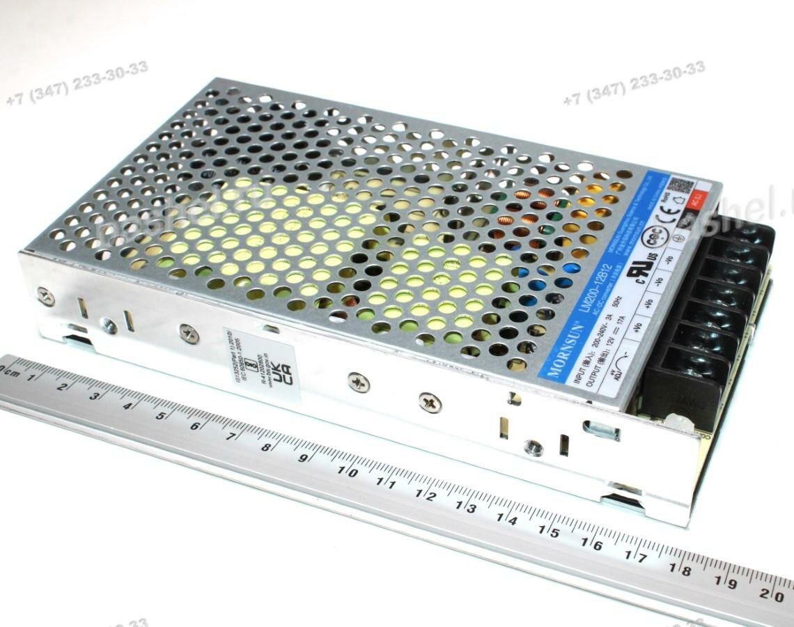 12V, 200W, 17A LM200-12B12, Модуль питания сетевой (блок питания с винтами), MORNSUN