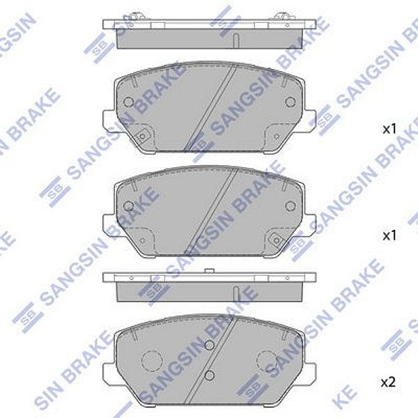HI-Q SP1906 колодки тормозные i30 18- передние