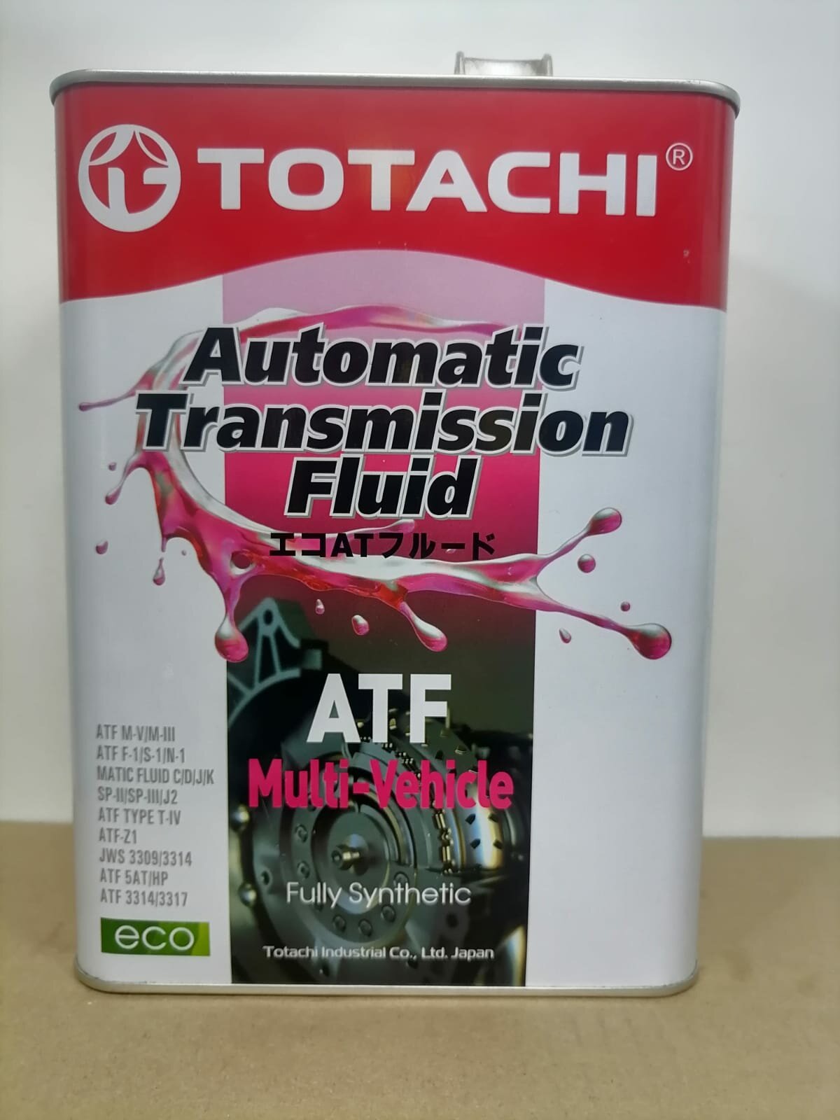Масло трансмиссионное синтетическое Totachi ATF Multi-Vehicle, 4л, арт. 20604
