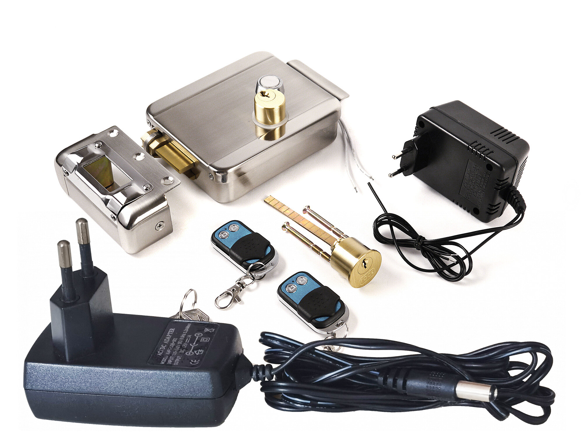 Anxing Lock AX Omega (P25729OK6) - Комплект электромеханического замка и радиоуправляемого блока питания для возможности дистанционного открытия