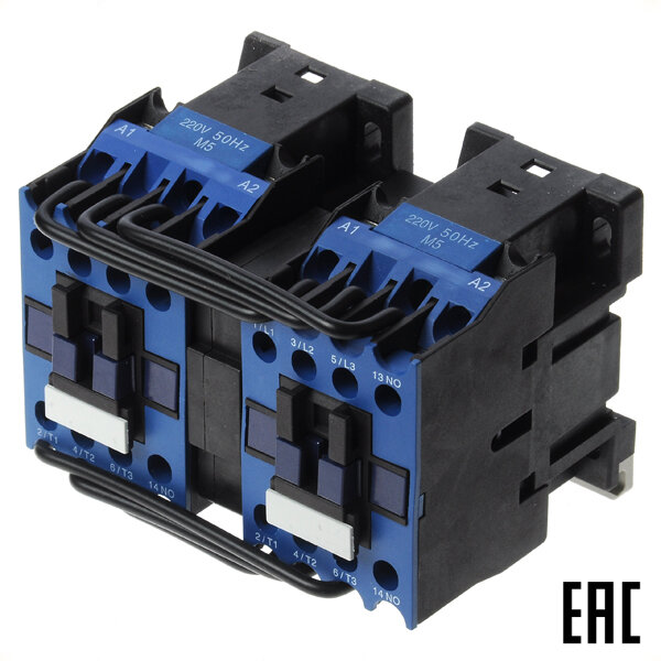 Пускатель магнитный ПМЛ 1560М 220В 10А 1з реверсивный IP20 без реле 110566 КЭАЗ