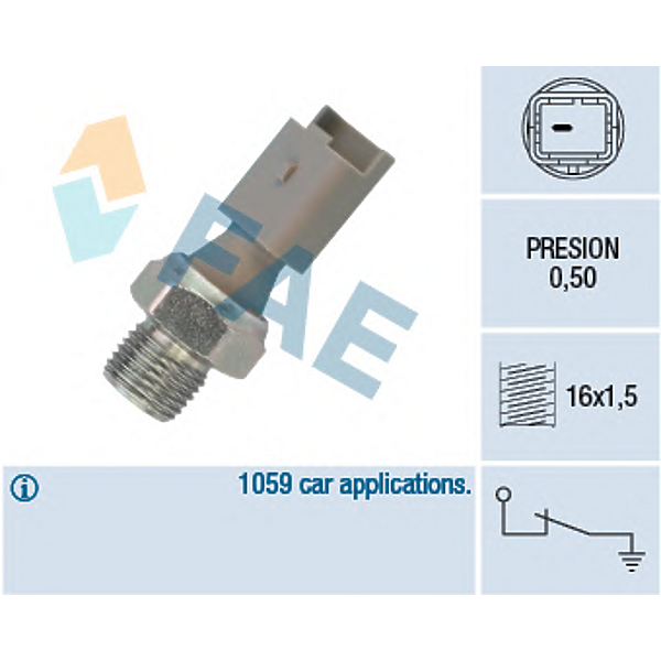FAE 12640 (1131C5 / 1131K5 / 11427805983) датчик давления масла