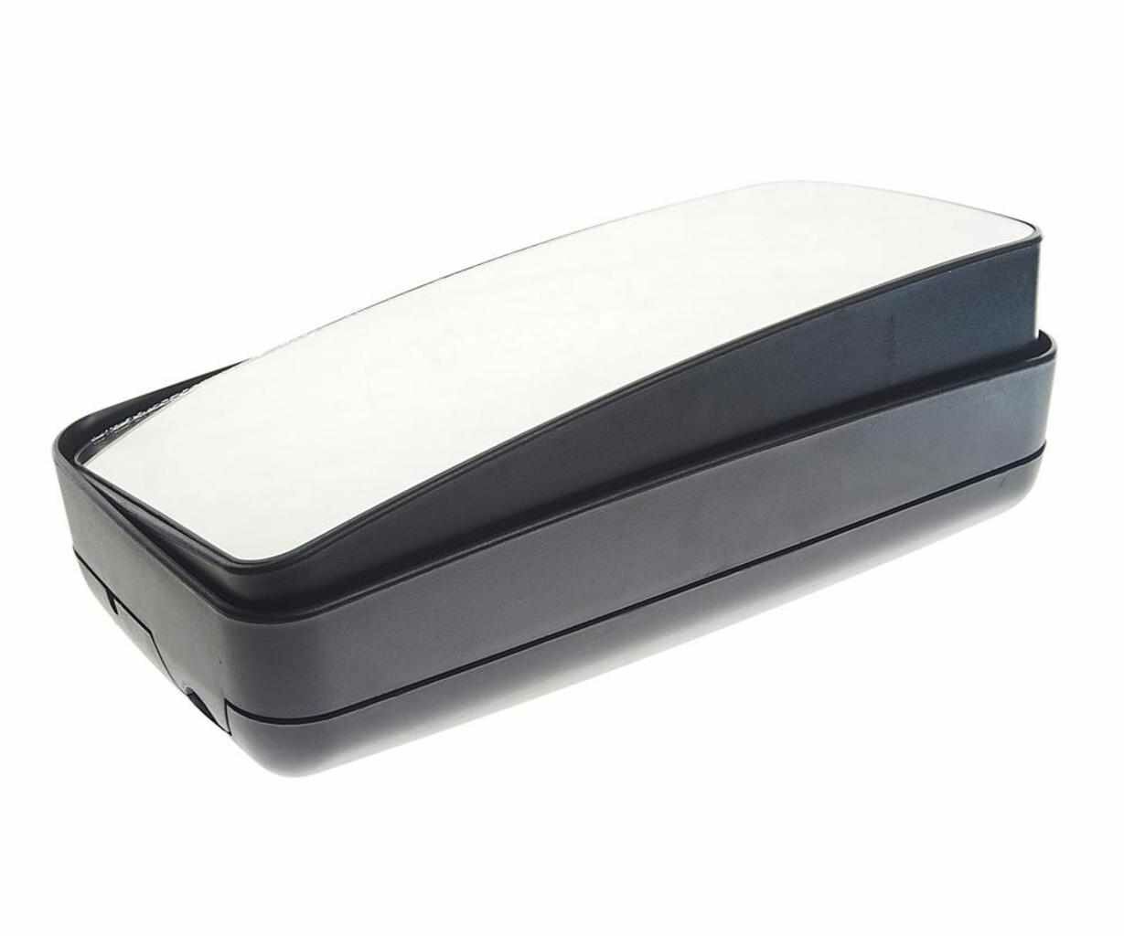 Зеркало боковое КАМАЗ, МАЗ основное сферическое с подогревом, эл. привод лев. 24V 380х199 маз-белог, сакд.458201.100-01, БелОГ ОО