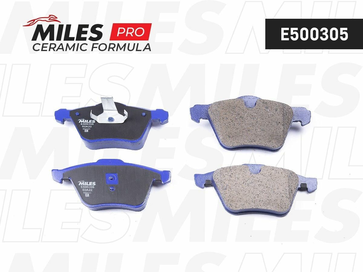 MILES Колодки тормозные передние (Смесь CERAMIC серия PRO) FORD S-MAX 2.0D-2.2D/VOLVO S60/S80/V70/XC70 06- (TRW GDB1684) E500305