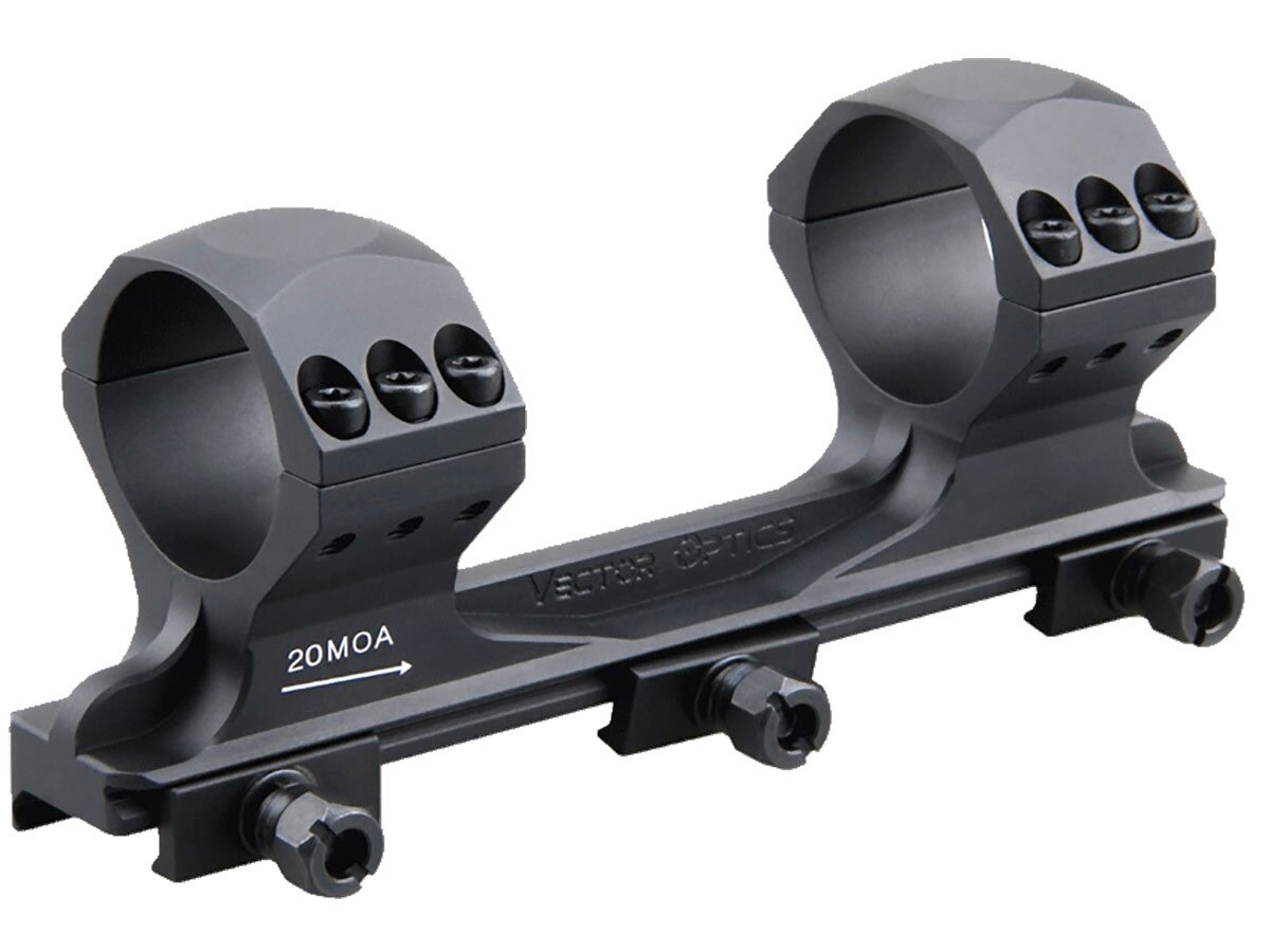 Кронштейн Vector Optics X-Accu 1.6" High Profile 34Мм На Picatinny 20 Moa, База 154Мм, Высокий (H=23Мм), 6 Винтов (Sctm-58)