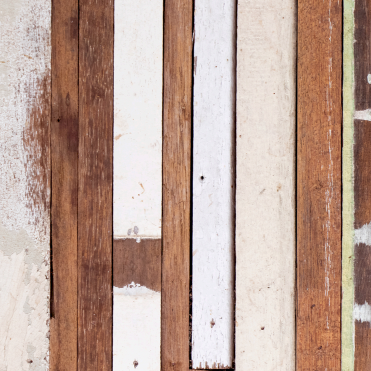 Самоклеящаяся антивандальная пленка для декора, мебели и кухонных фартуков "Доски. Белая краска". (155х60 см.)