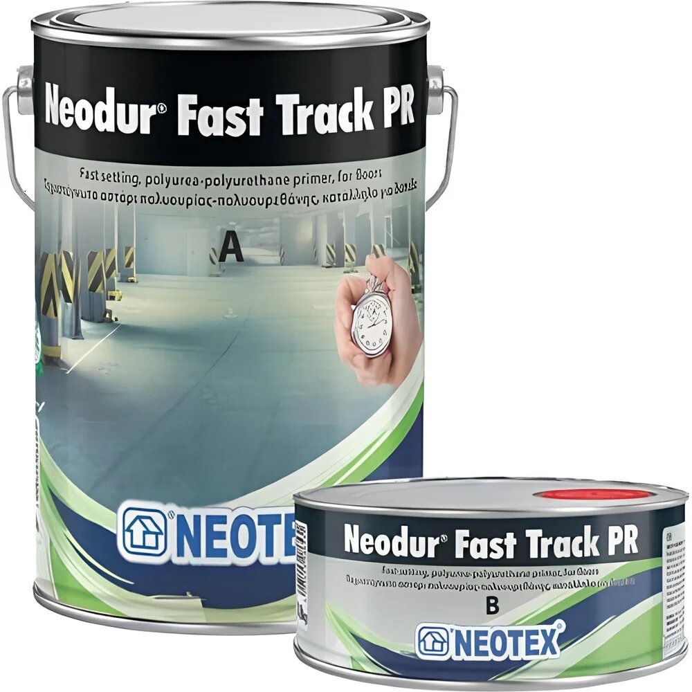 NEOTEX Двухкомпонентный гибридный грунт полимочевина - полиуретан NEODUR FAST TRACK PR A+В 4кг 12933200