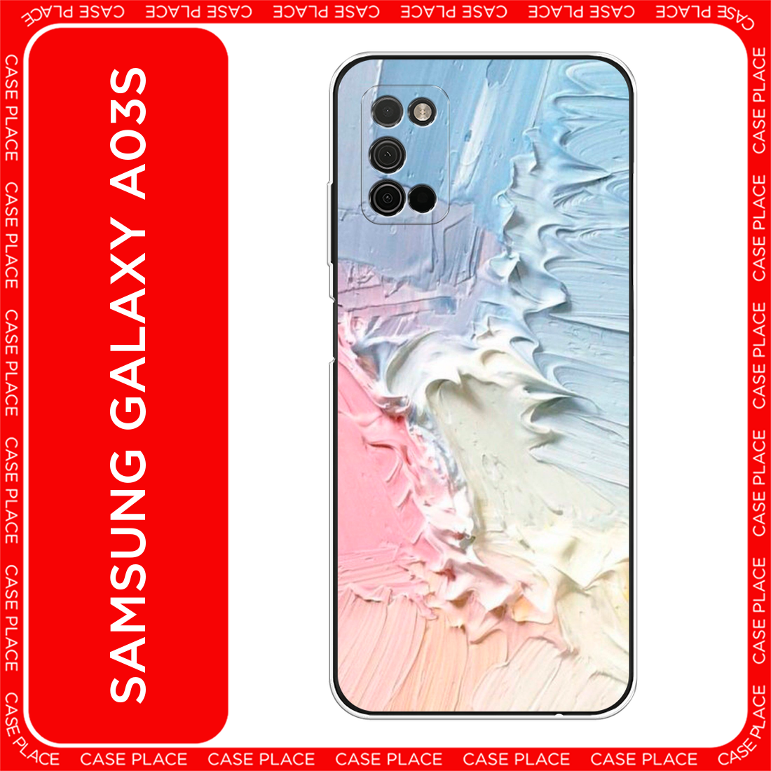 Чехол на Samsung Galaxy A03S / Самсунг Галакси A03S с принтом Фруктовое мороженное