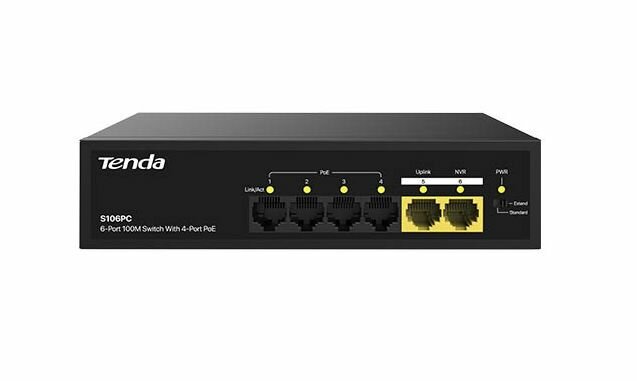 Коммутатор 6PORT 100M S106PC TENDA