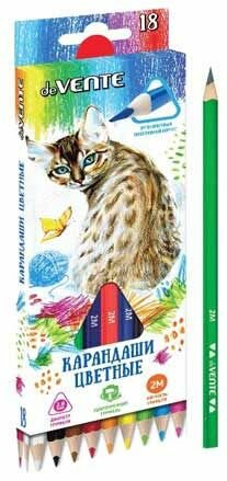 Цветные карандаши deVENTE "Trio", 18 оттенков, трехгранные (5023306)