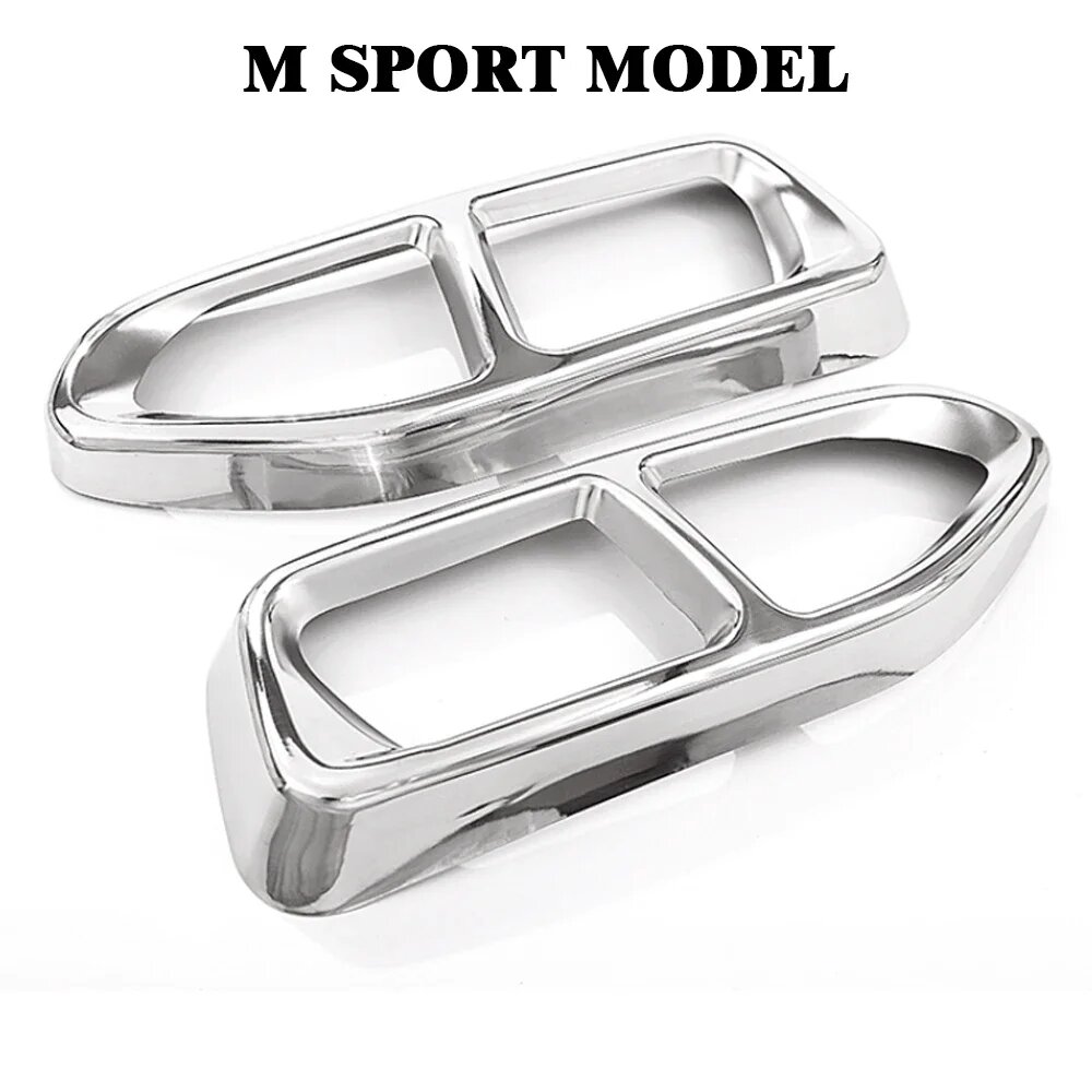 Yubao 2 шт, наконечник выхлопной трубы из нержавеющей стали, накладка для BMW 7 серии G11 G12 730 740 750li 2016 2017 2018 M Sport Model