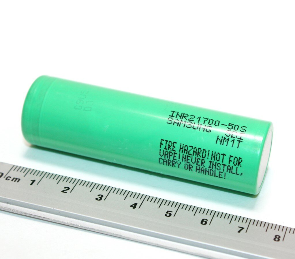 Аккумулятор SAMSUNG INR21700-50S 3,7V, 5000mAh, 25A Li-ion высокотоковый