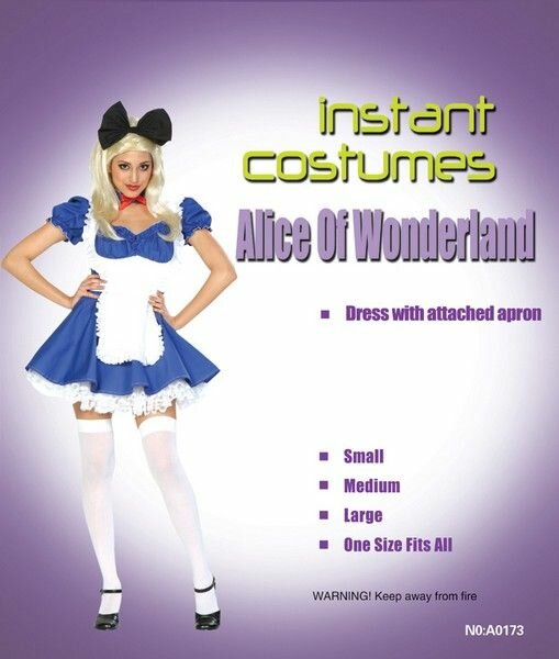 Костюм Алисы I-Brigth Company, 100% полиэстер, размер 44, синий/белый