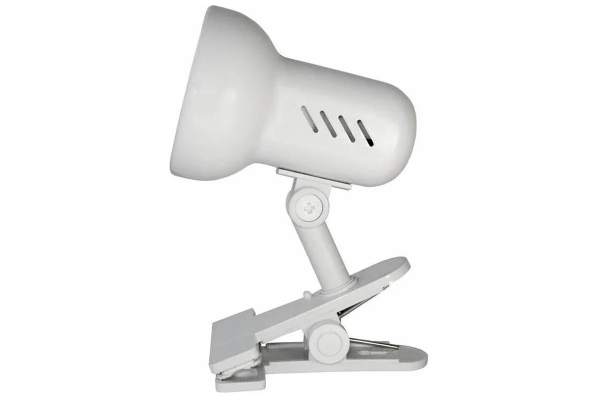 Camelion H-035 Светильник прищепка металл белый, настольная клипса, 220В 40Вт, модель 7198