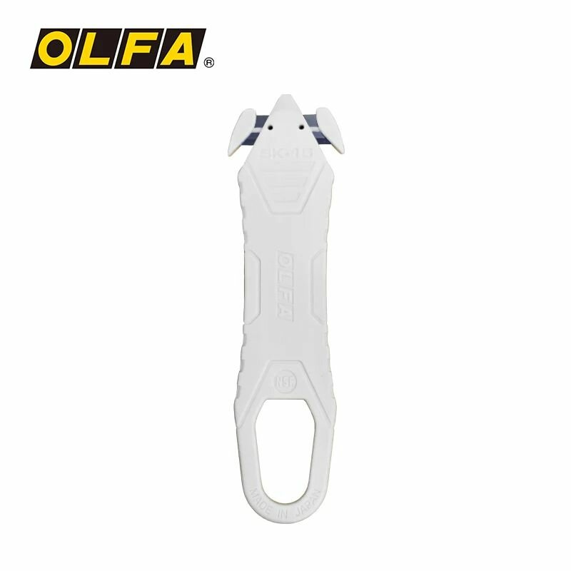 Мини-резак OLFA SK-15 DSB, скрытый механизм, нержавеющая сталь, белый