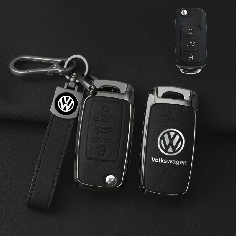 Чехол для автомобильного ключа из цинкового сплава для Фольксваген Volkswagen Polo Tiguan Passat Golf Jetta Lavida Skoda, ZH