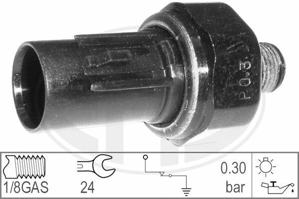 Датчик давления масла HYUNDAI KIA P 0,3Bar резьба 1 8 GAS ERA 330566
