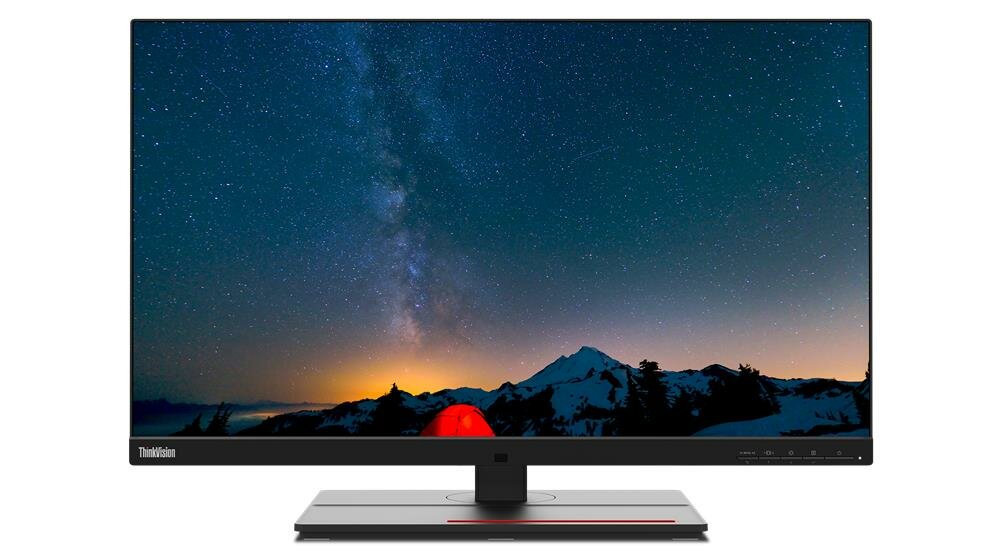 Монитор Lenovo 27" P27u-20, 16:9, IPS, UHD, 4ms, 450cd, 60Hz, HDMI, DP, USB, USB-C, 1xThunderbolt, LAN, SPK, HAS