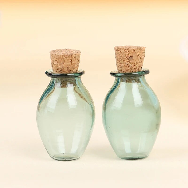 Мини стеклянные бутылочки 2 шт. -DG
