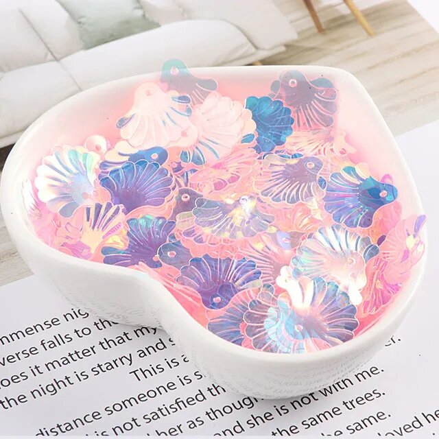 Блестки Lucky Sewing цветок 15 мм Розовый, JG Trans L Pink