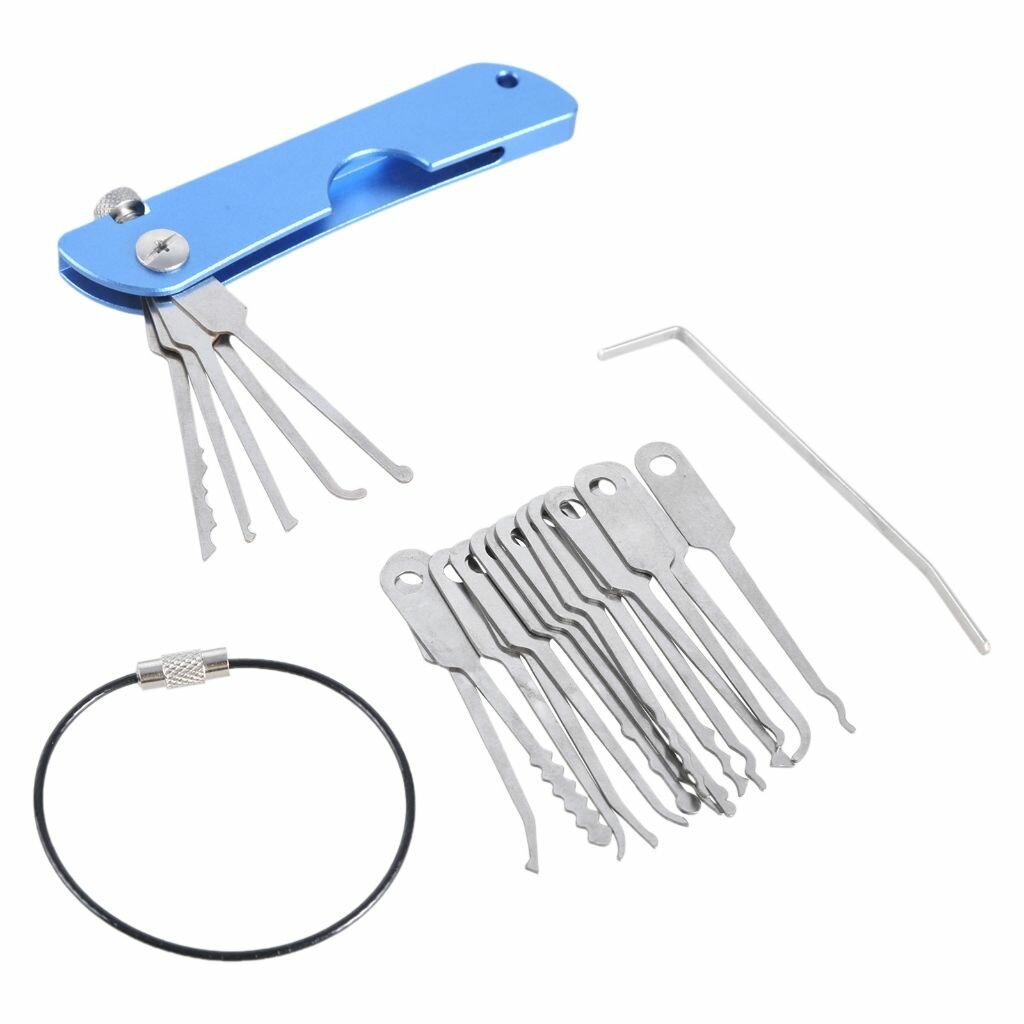 Портативный складной инструмент для вскрытия замков 5 в 1