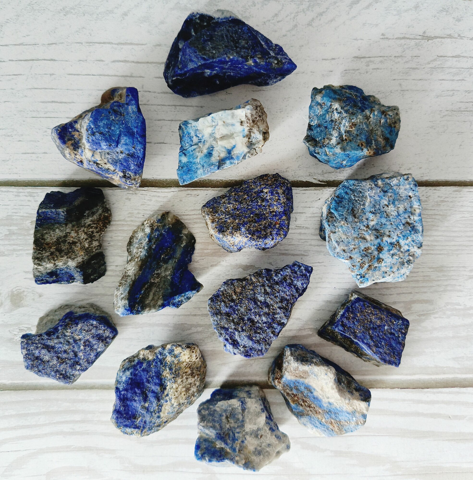 Лазурит натуральный 2 шт, необработанный минерал, фракция 3.5-5см