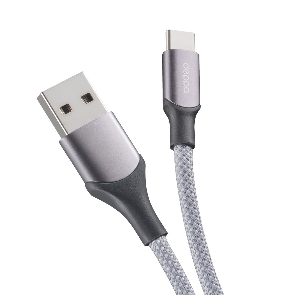 Кабель USB - Type-C Magneto, 5A, 60Вт, 1.5м, 2.0 магнитный, серый, Deppa 72561