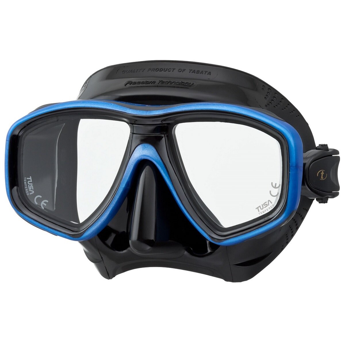 Маска для дайвинга TUSA M-212 Ceos черный силикон, светло-синий