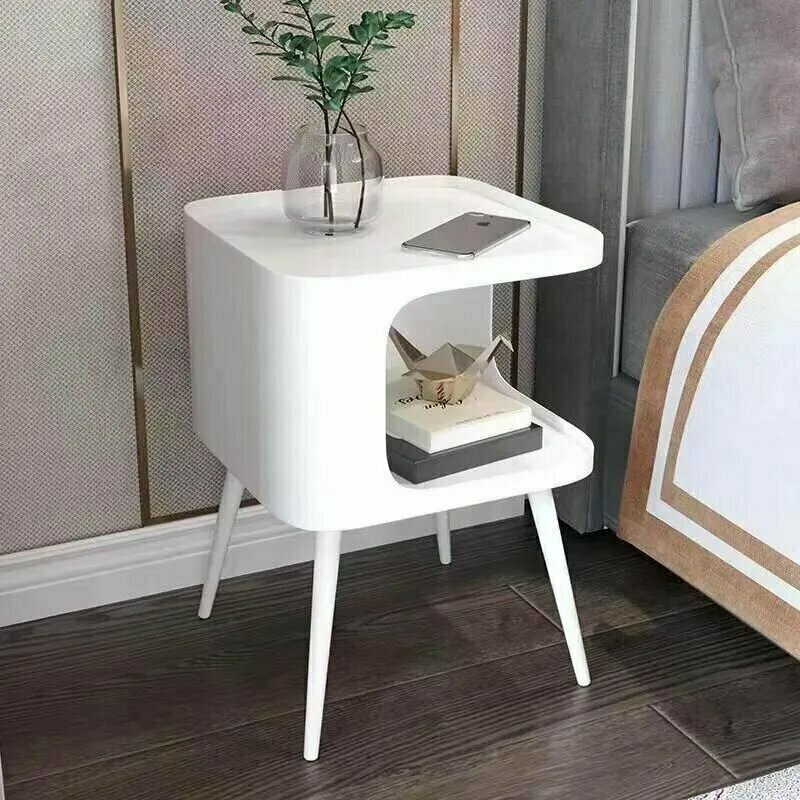 Тумба прикроватная "Home Aesthetics Store", металл, белый, 40x40x52 см