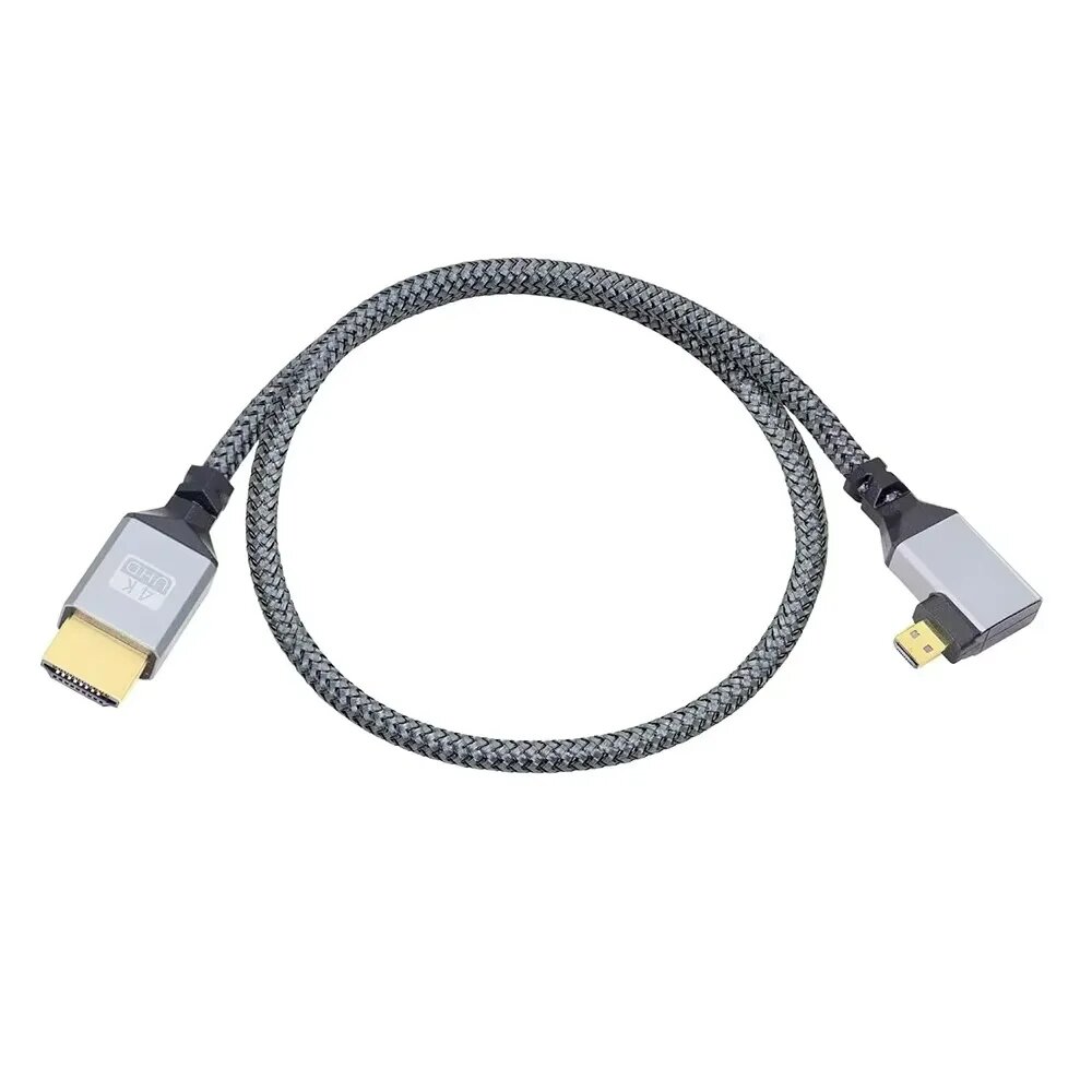 Micro HDMI-HDMI кабель nku 4K 0.5m MicroHD Right