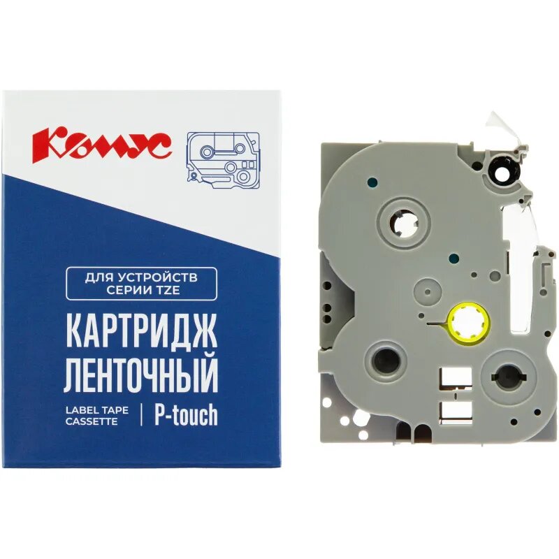 Картридж Комус TZE-765(Brother TZE-765 белый на зеленом,36мм/8м) 1944222 RL-B-T765P-WT/GR-36MM*8M