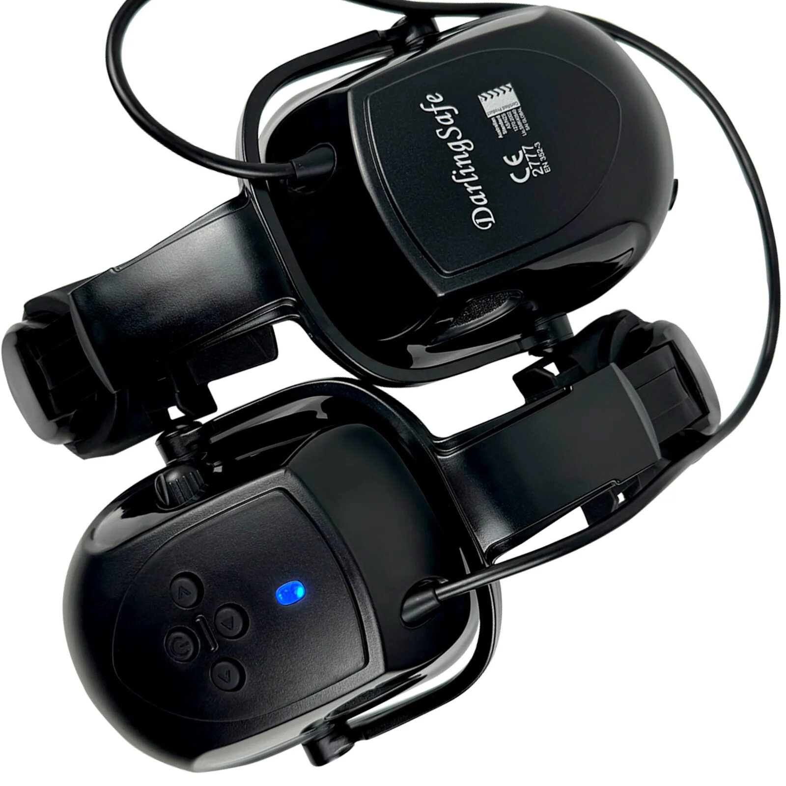 Наушники для каски Bluetooth, регулируемые наушники NRR 28 дБ с креплением на кепке, наушники для крепления на шлеме