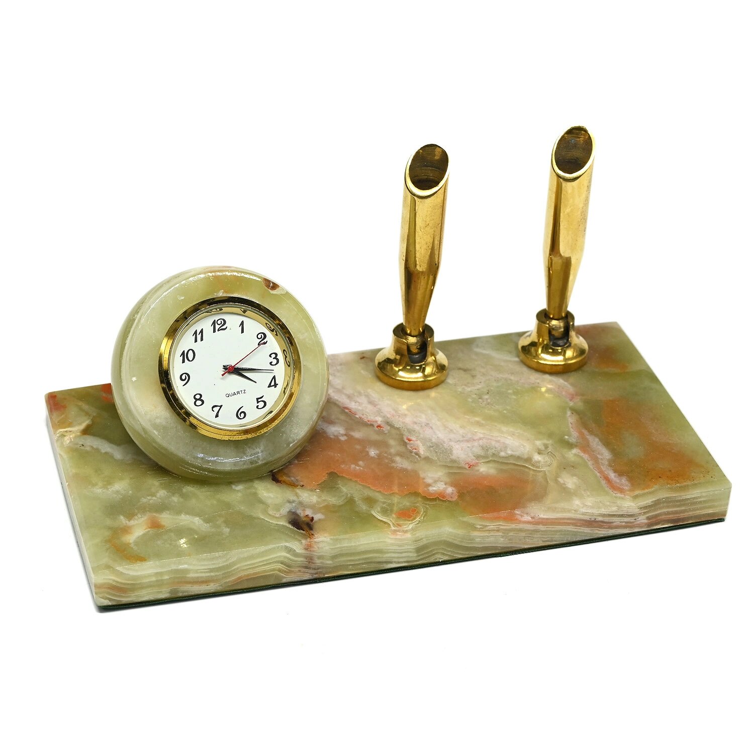 Писменный прибор с часами 160*80*55мм .