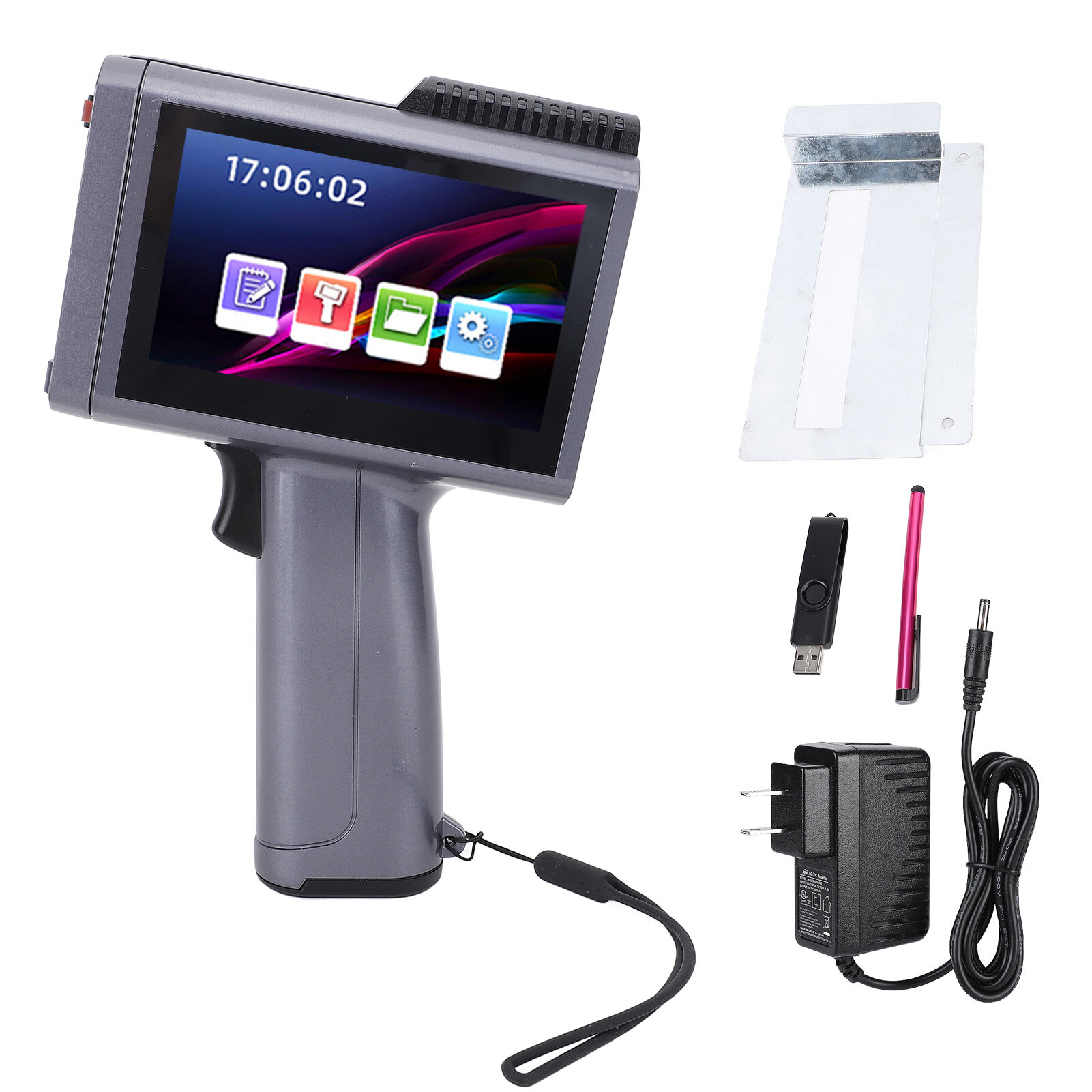 Ручной струйный принтер, высота печати 12.7мм, US вилка