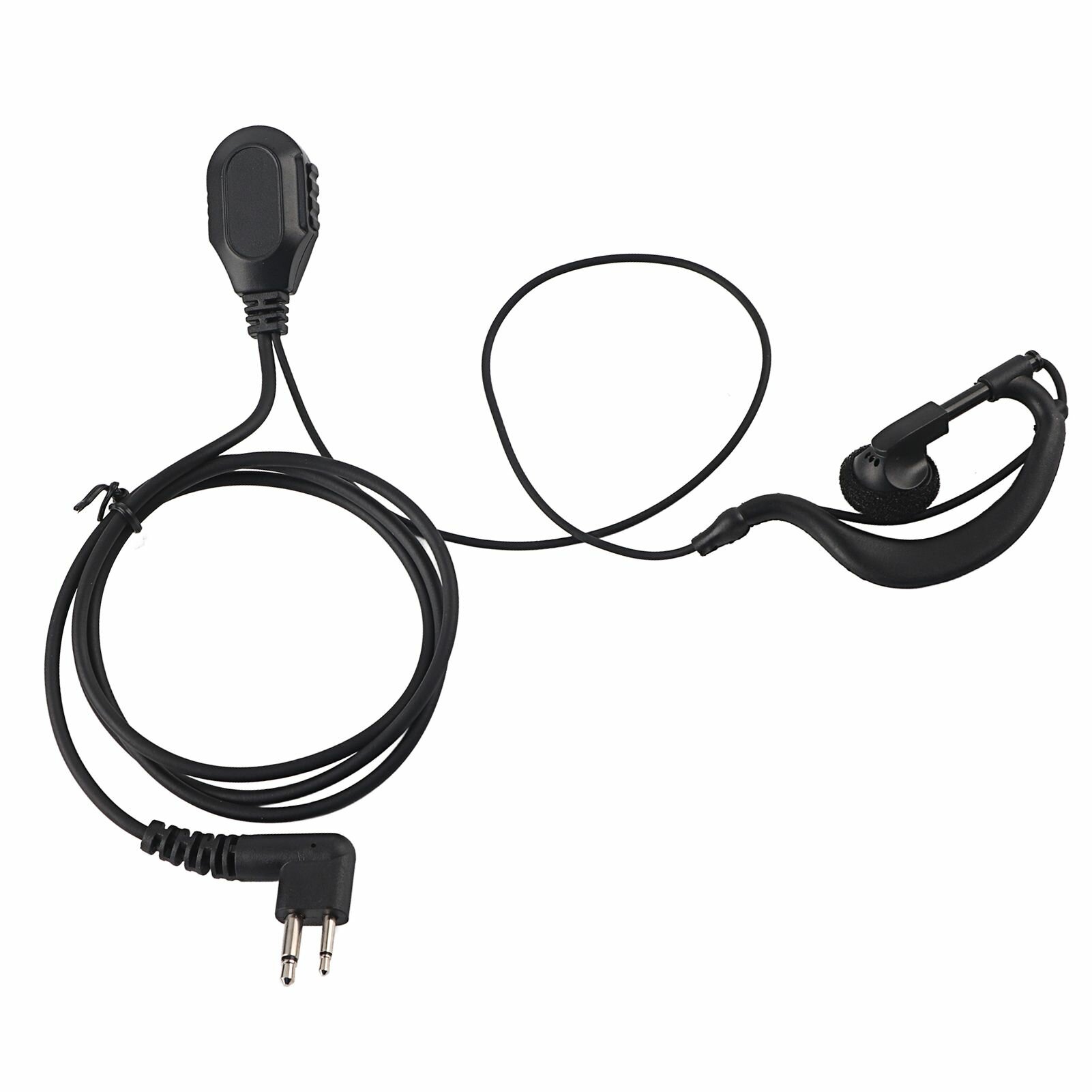 Портативная гарнитура G-образной формы с микрофоном, ушными крючками с УФ-стабилизацией, гарнитура-подвеска для рации PTT для эффективного общения