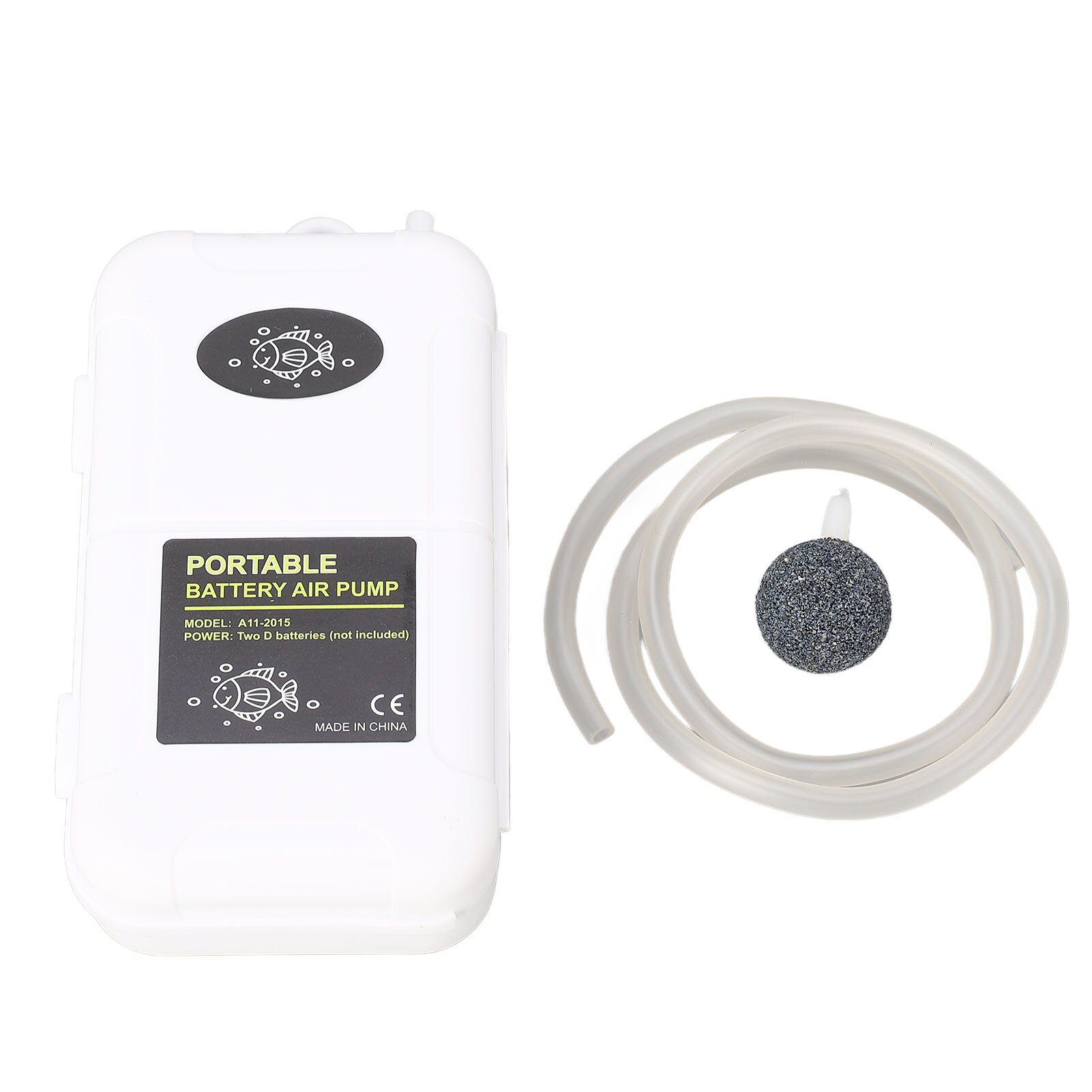 Портативный кислородный насос для аквариума мощностью 5 Вт, аэратор для аквариума с шлангом 0,6 м, подходит для аквариумов, рыбалки на открытом воздухе.